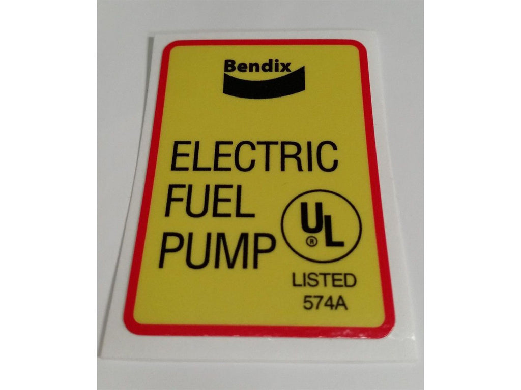 Bendix High Quality Fuel pump sticker | Hardt Classic Parts