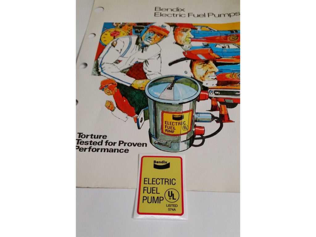 Bendix High Quality Fuel pump sticker | Hardt Classic Parts